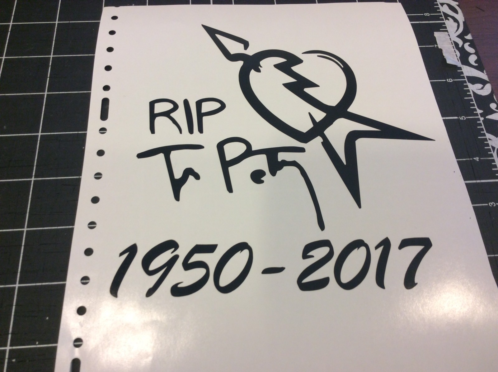 RIP TOM PETTY Decal The Heartbreakers vinyl sticker legend Heart ...