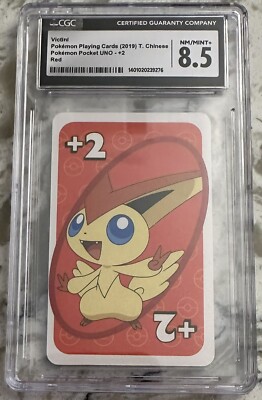 Victini RED Draw Two Pokemon Japanese UNO Card CGC NM/MINT+ 8.5 | eBay