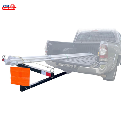 350LB Load Extender Truck Hitch Support Haul Ladder Lumber Rack Roof ...