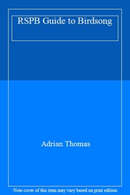 RSPB Guide to Birdsong by Thomas New 9781472955876 Fast Free Shipping ...