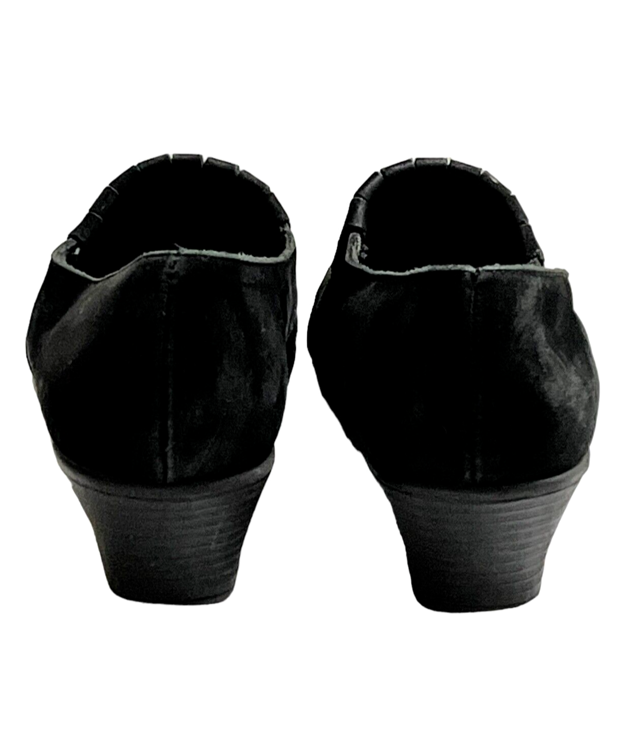 RED CROSS SHOES COMFORT FIT Women 7 Black Suede Leather PREOWNED USPSGA ...