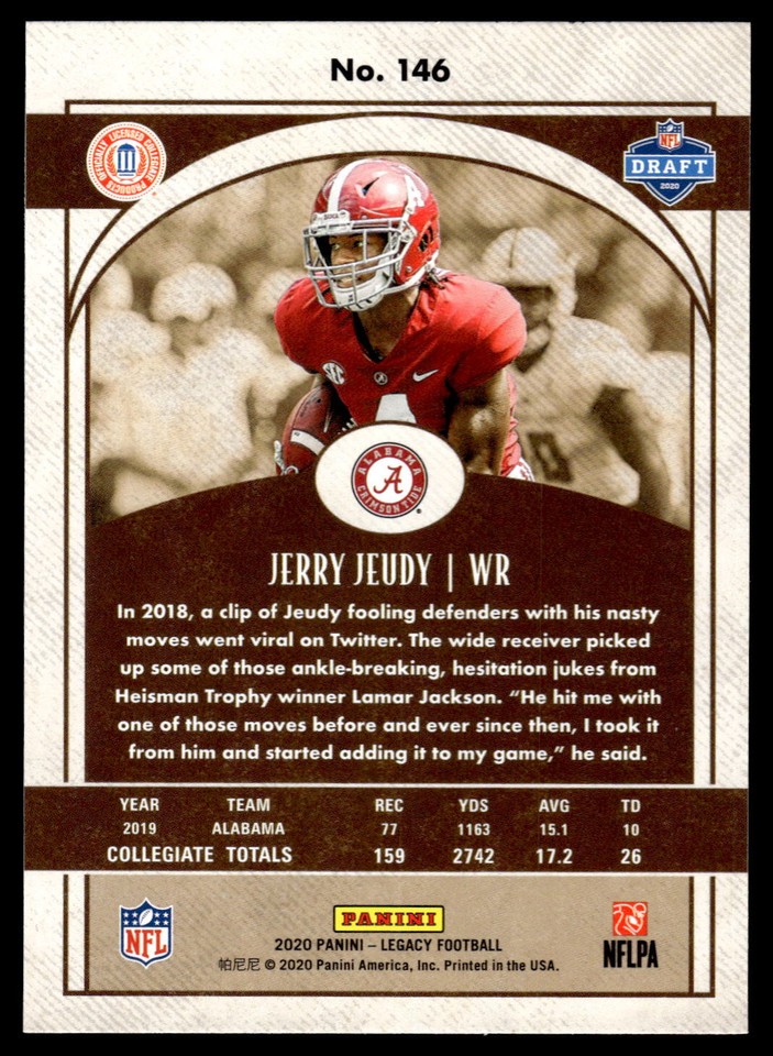 2020 Panini Legacy #146 Jerry Jeudy | eBay