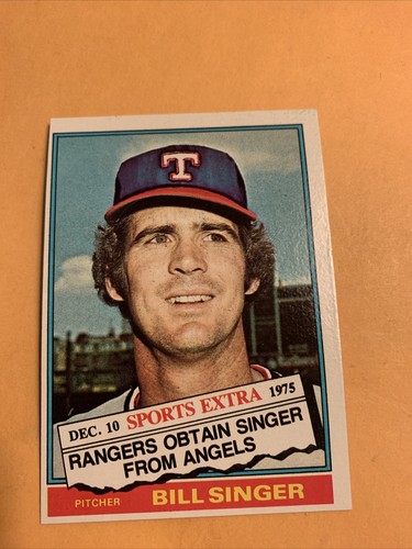 #411t Bill singer Texas Rangers TRADED1976 Topps Baseball Card Cb22 | eBay