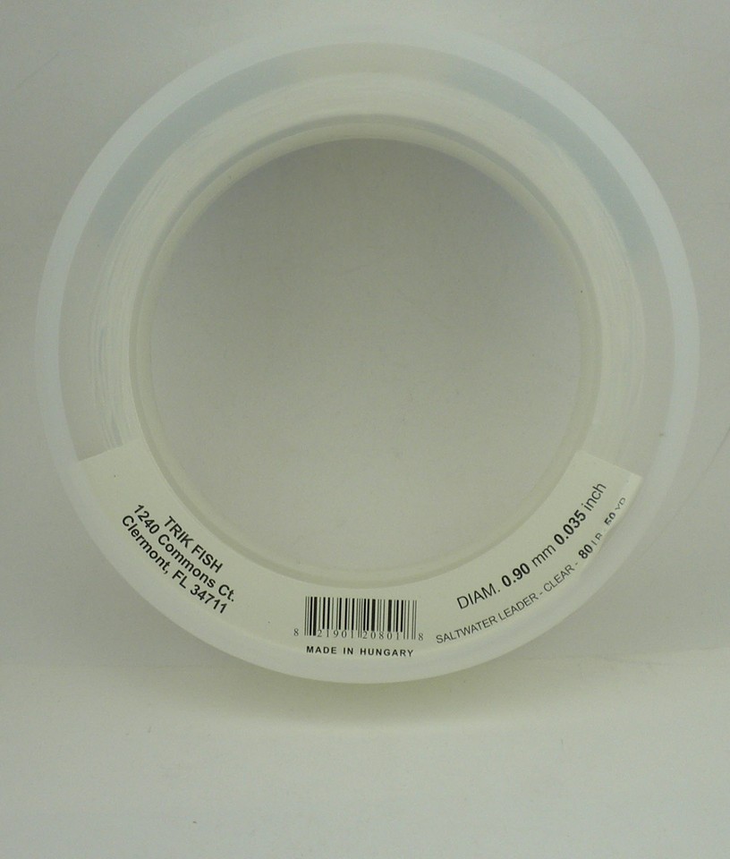 Triple Fish SWL0008001 50 Yard 80lb Test Saltwater Mono Leader Wrist ...