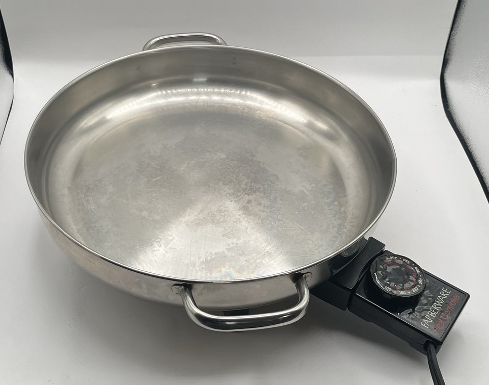 Farberware Electric Skillet Model 344A Fry Pan Dome Lid~Steam Tray ...