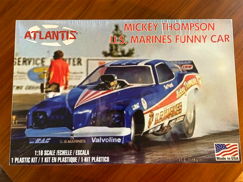 Atlantis Models 1/16 Mickey Thompson Marines Funny Car Plastic Model ...