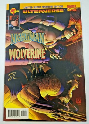 Nightman vs Wolverine #0 1995 [9.2 NM-] SUPER PREMIUM Signed by ...