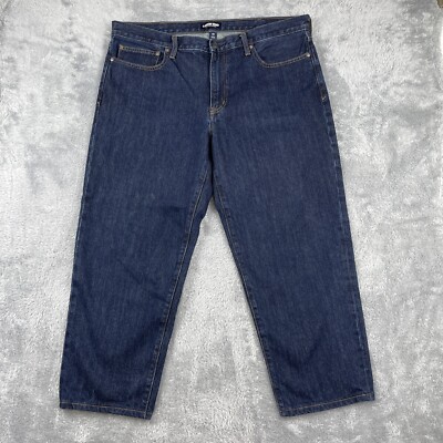 Lands' End Square Rigger Jeans Men's 40x26 Blue Relaxed Fit Cotton ...