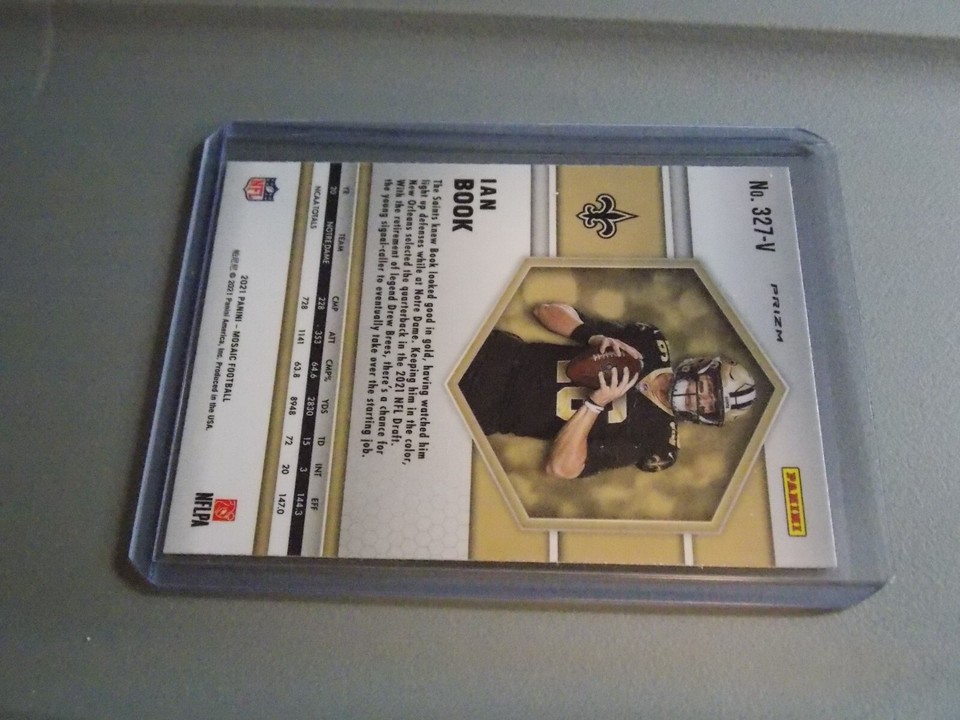 2021 Panini Mosaic Football Ian Book #327-V RC Rookie Silver Prizm | eBay