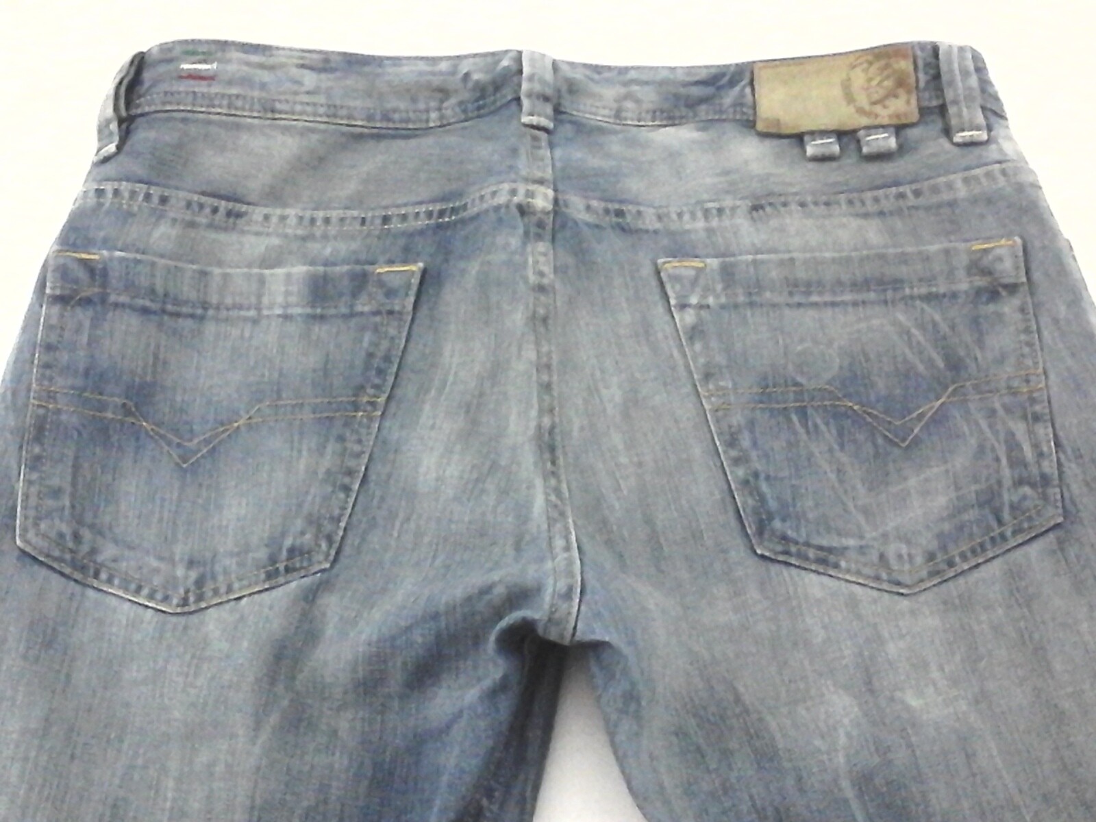 DIESEL Jeans Shazor 86G Bootcut Light Blue Italy Made Button Fly Mens ...