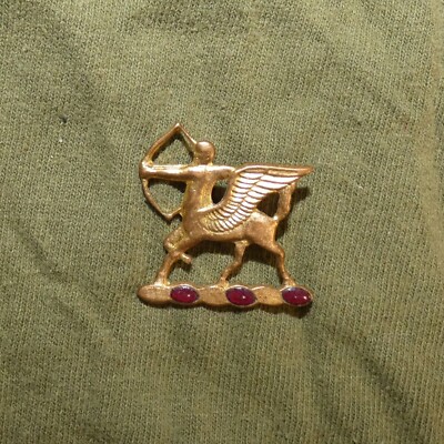 Original WW2 6th Field Artillery Regiment DUI Unit Crest (screw back/NS ...