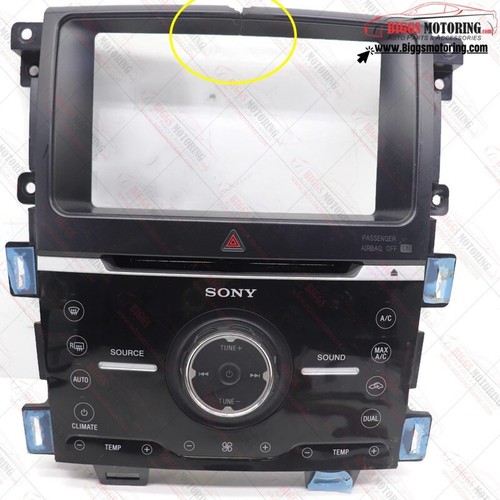 2011-2014 Ford Edge Sony Radio Face Climate Control Panel CT4T-18A802 ...
