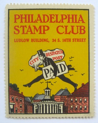 Early Philadelphia Stamp Club designed after Blood's 1843 City Dispatch ...