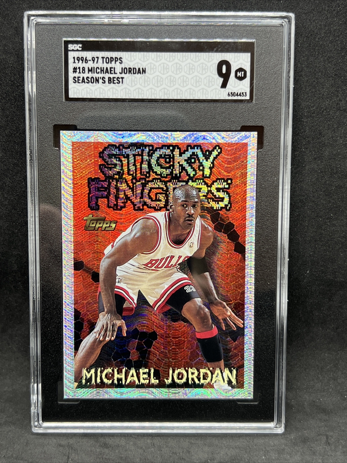 1996-97 Topps Chrome - Season's Best Sticky Fingers #18 Michael Jordan ...