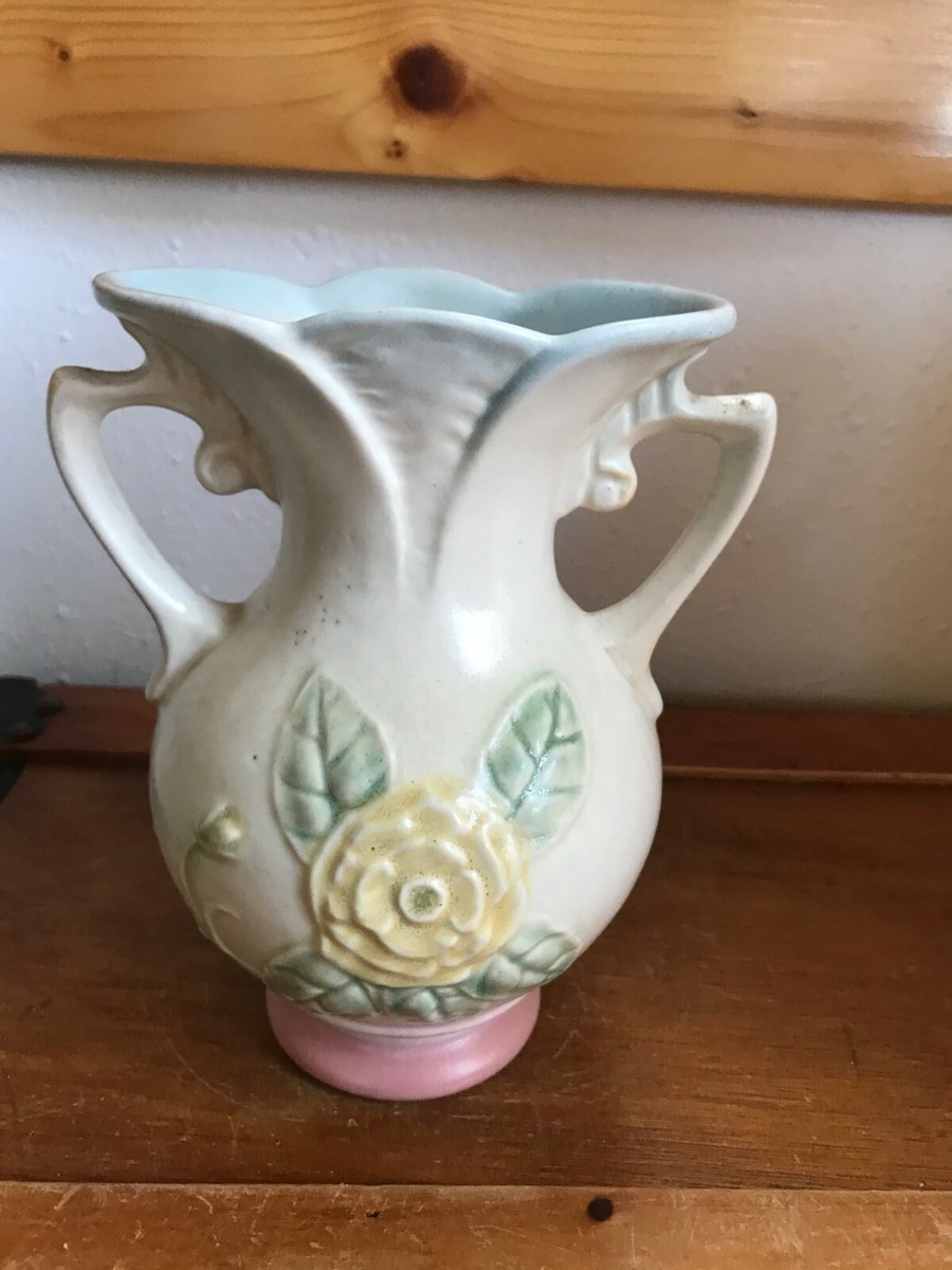Hull Pottery Marks RARE Hull Pottery Three Orb Flower Pot #106 1950's