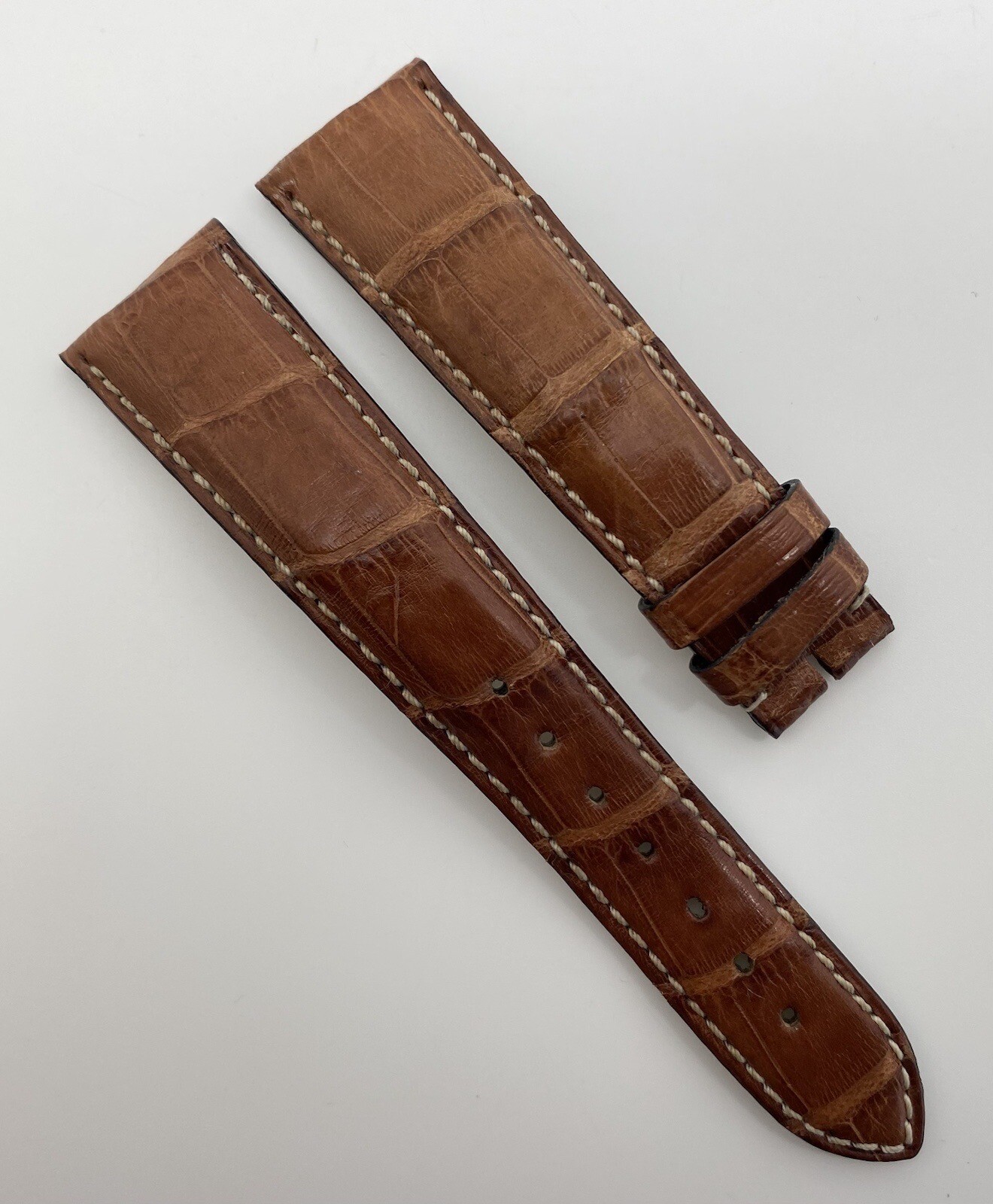 Authentic Zenith 20mm x 16mm Cognac Brown Alligator Watch Strap Band 20 ...