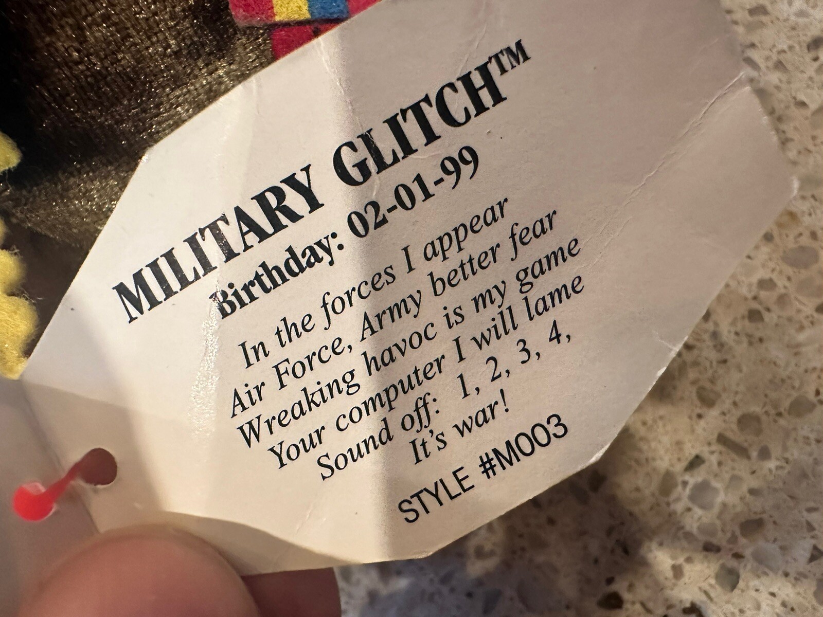y2k “Military Glitch” micro bytes millennium bean bag bug plush W/tags ...