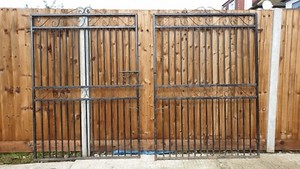 Wrought Iron Estate Driveway Gates 6ft High (from Cannock Gates) | eBay