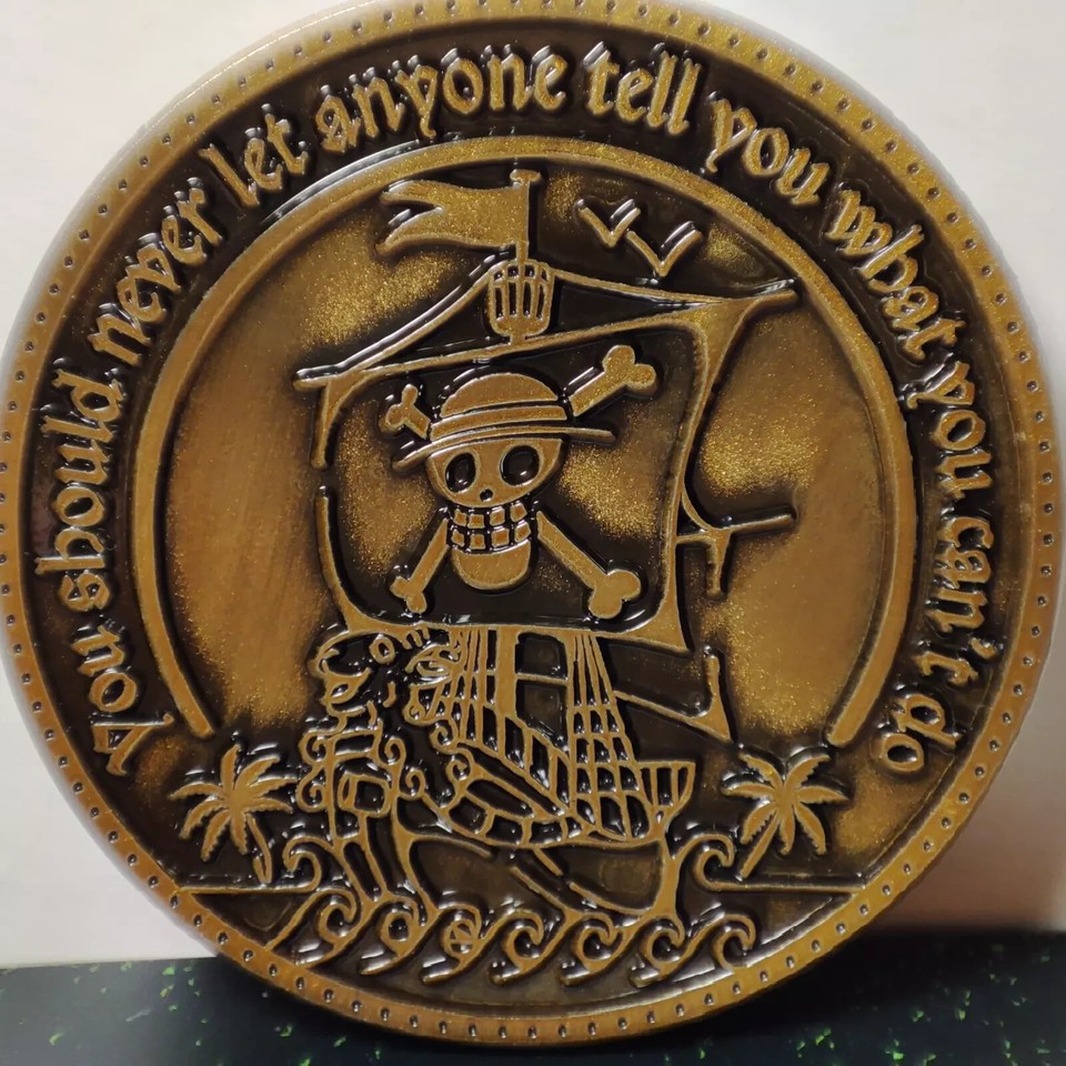 One Piece Straw Hats Crew Symbol Coin Official Anime Collectible Badge ...