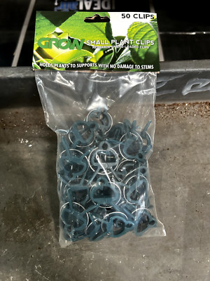 Grow1 50 Pack Small Plant Clips Reusable Spring - Loaded Clips | eBay