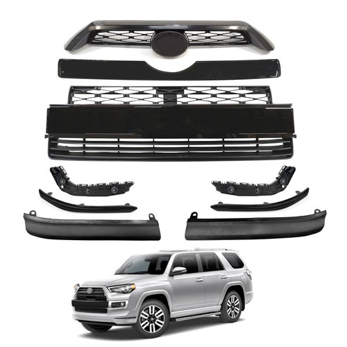 For 14-19 Toyota 4Runner Limited Black Front Bumper Grille Assembly ...