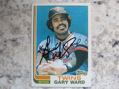 Twins Gary Ward Signed Autographed 1982 Topps Mint | eBay