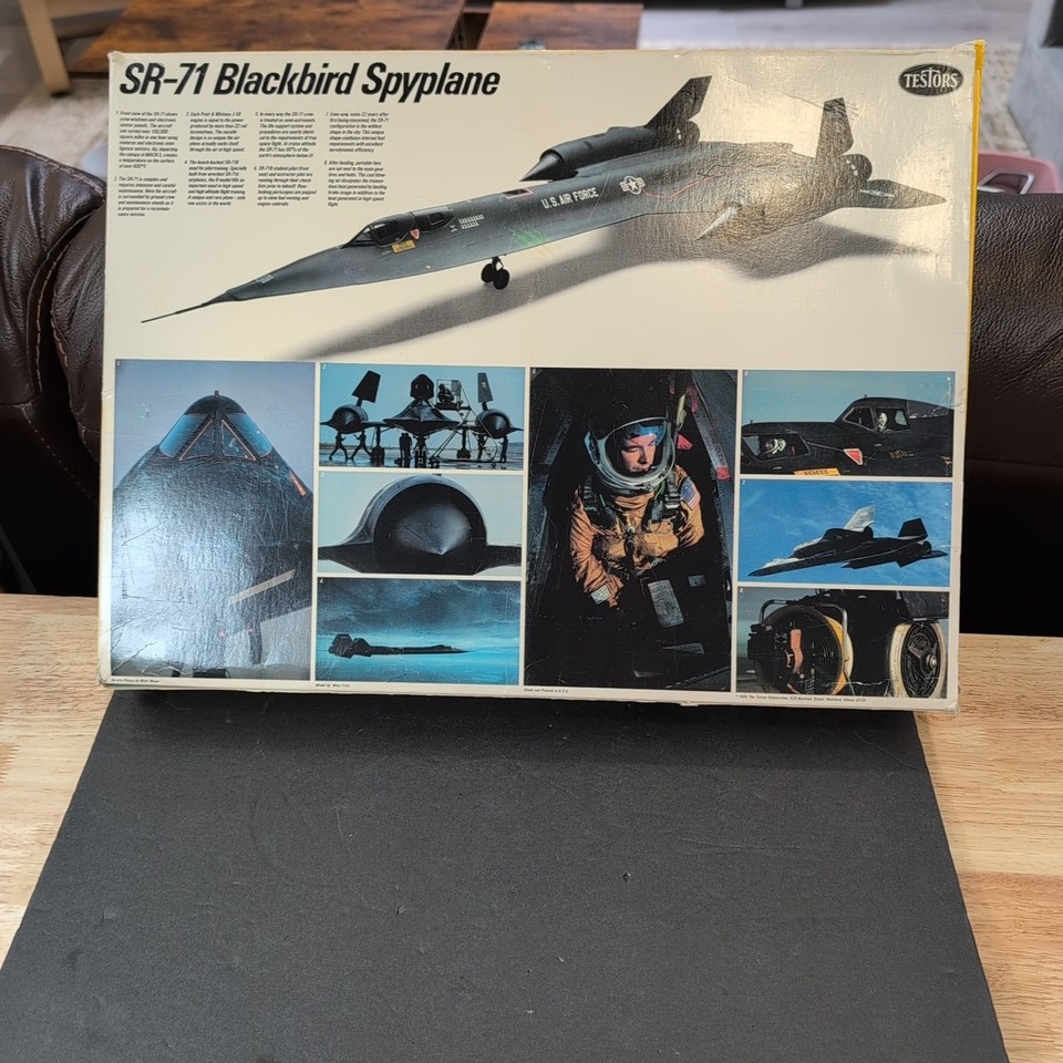 Testors SR-71 Blackbird Spyplane Model Kit 584 1:48 Scale Vintage | eBay