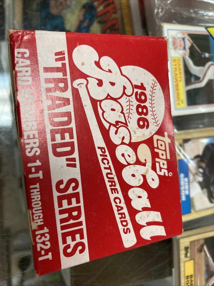 3 COUNT 1986 TOPPS TRADED SETS NICE SHAPE BONUS 1987 TOPPS BONDS RACK ...
