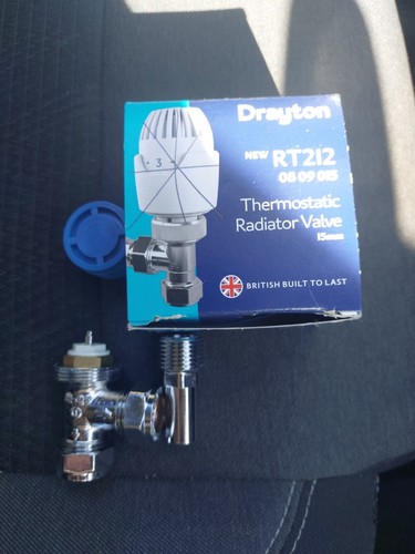 Drayton RT212 Thermostatic Radiator Valve Angled 15mm TRV BODY ONLY ...
