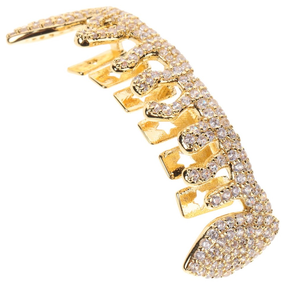 Grills Teeth for Men Golden Teeth Mouth Grills Clip On Grill Cap Teeth ...