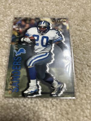 1997 Fleer Game Breakers #18 Barry Sanders Detroit Lions Football Card ...