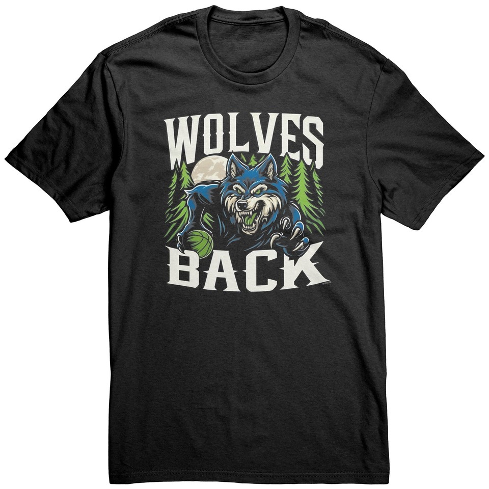 Wolves Back Minnesota Timberwolves T-Shirt | eBay