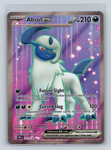 SV03: Obsidian Flames #214/197 Absol ex Pokemon TCG NM/Mint | eBay