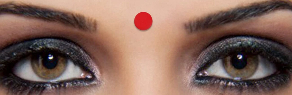 Red Round Bindi