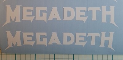 2 Megadeth Music Band Vinyl Car Decals Sticker Window Laptop Trucks 5.5 ...