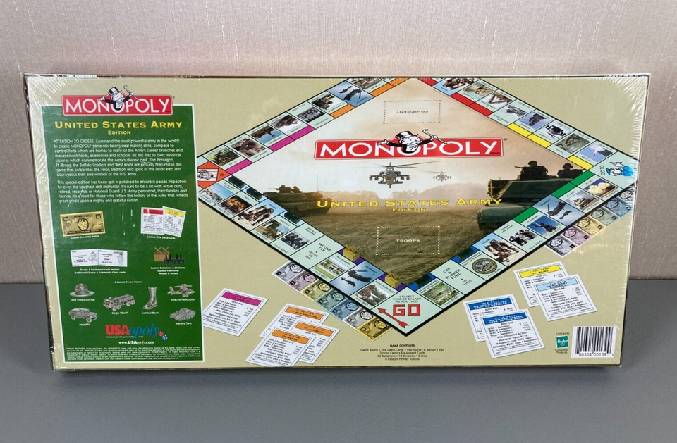 Monopoly Game United States Army Edition 2002 New Sealed | eBay