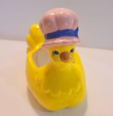 vintage yellow duck planter | eBay