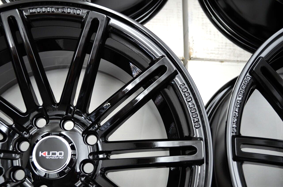 15x8 Full Black Wheels Rims 4 Lugs Honda Accord Civic Integra Aveo ...