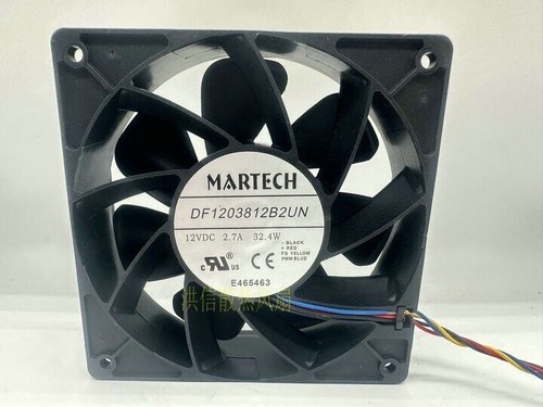 1PCS MARTECH Fan DF1203812B2UN DC12V 2.7A 12038 12CM 4 wire Cooling fan ...