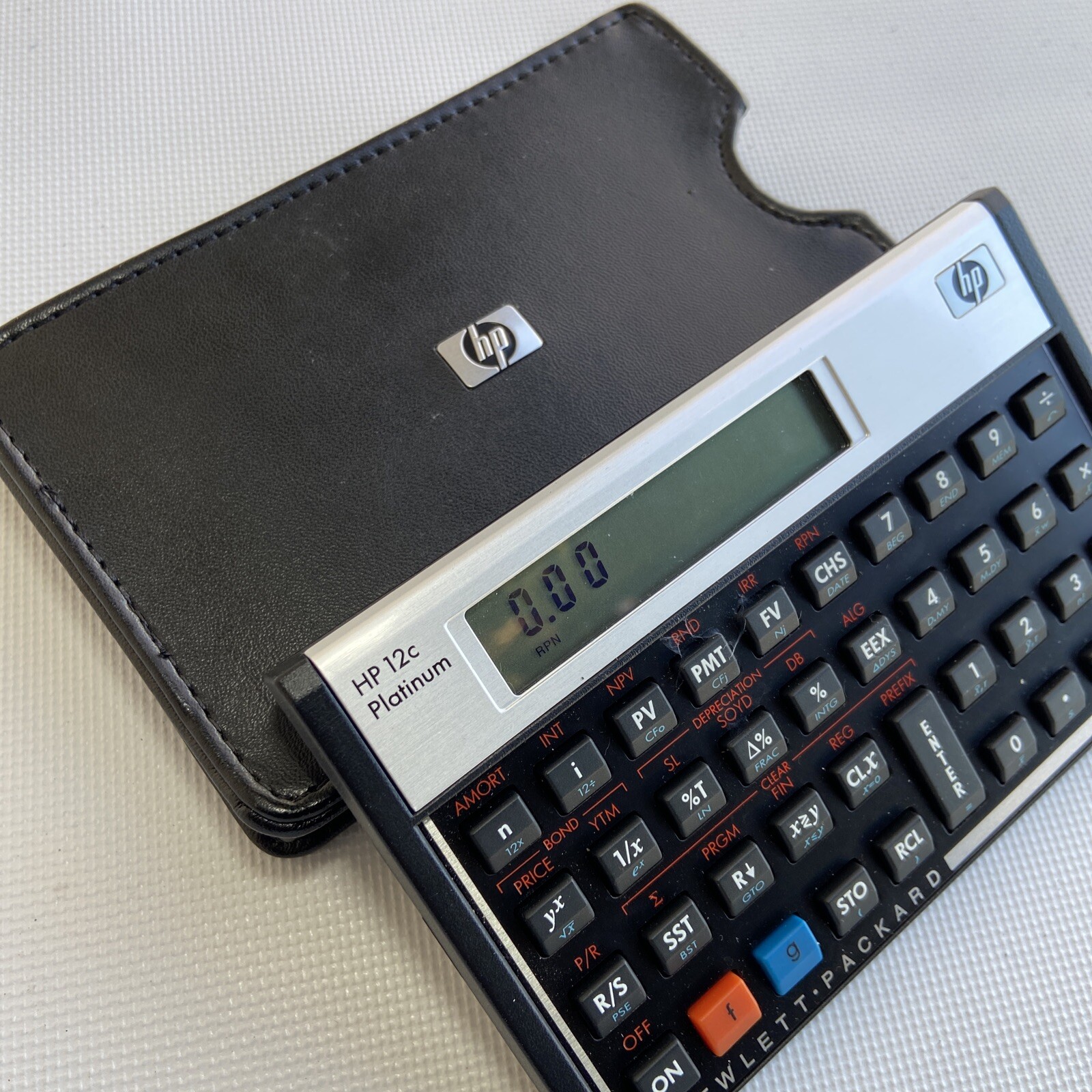 HP 12C Platinum 25th Anniversary Edition Calculator with Case Working ...