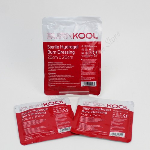 Burn Kool Hydrogel Burns First Aid Dressings for Burns & Scalds. 3 ...
