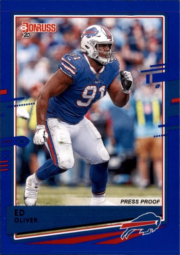 2020 Donruss #41 Ed Oliver Press Proof Blue | eBay