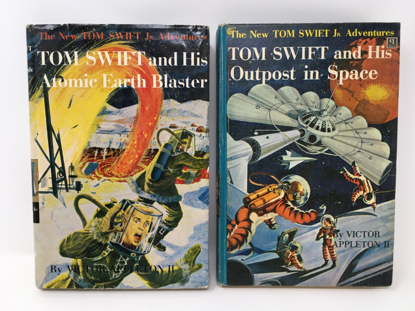 Vintage Tom Swift Jr Book Lot of 8 Victor Appleton II Hardcover 3 With ...