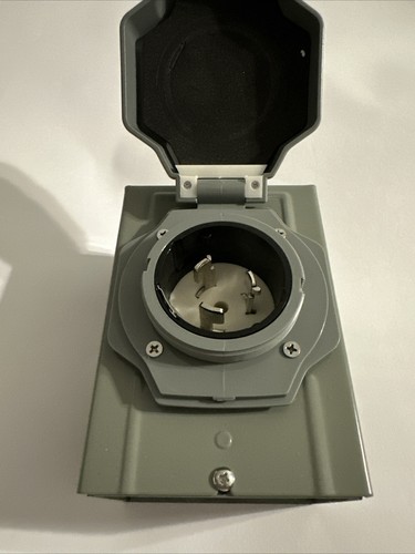 Intertek 50 Amp Generator Power Inlet Box 125/250vac Weatherproof SS2 ...