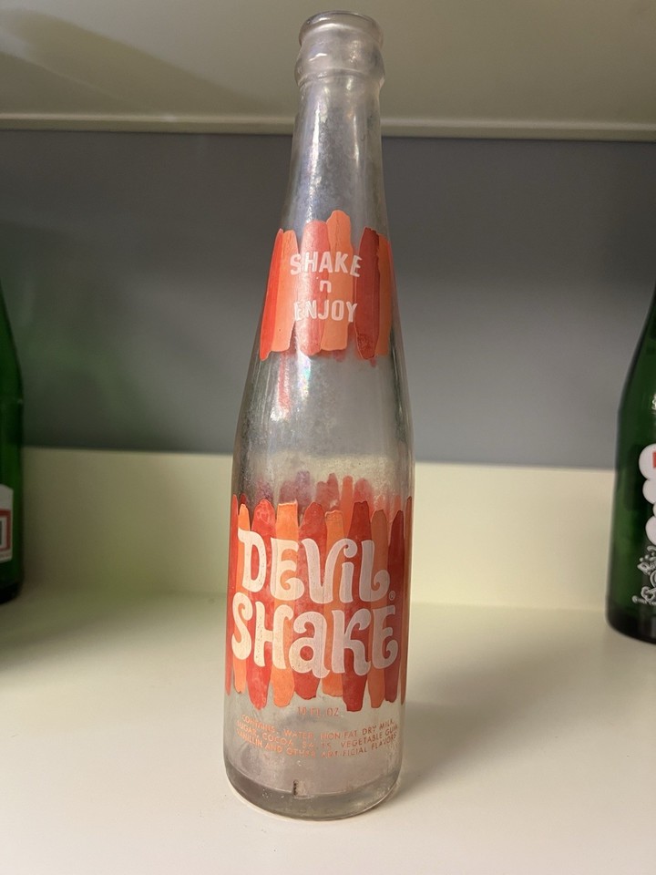 PEPSI's 60's "DEVIL SHAKE" A CHOCOLATE FLAVORED BEVERAGE, 10 oz. Bottle ...