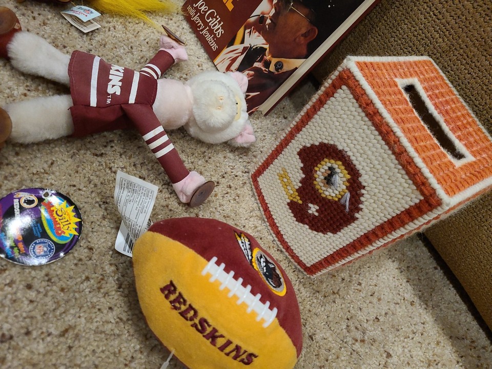 NFL Washington redskins Collectibles Lot Troll Football Joe Gibbs Book ...