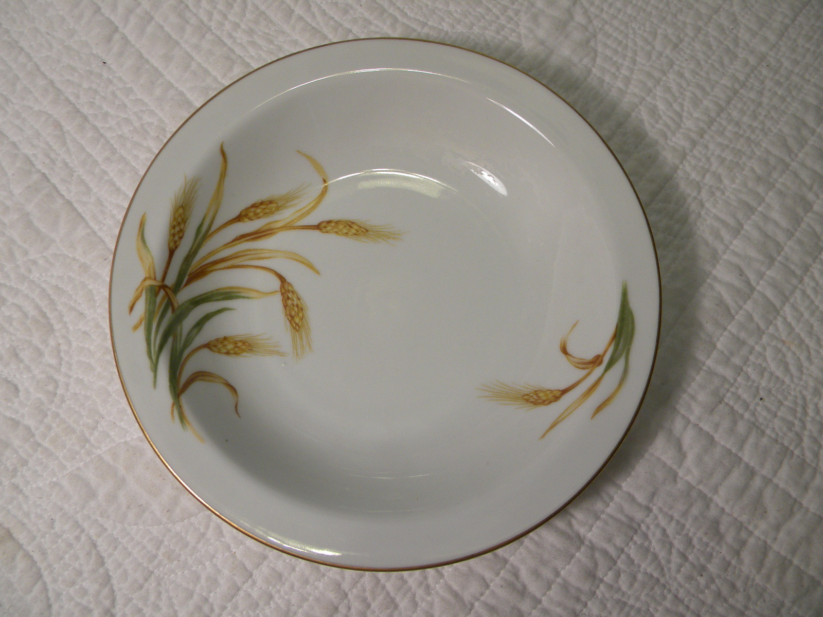 PURITAN CHINA SOUP BOWL IN WHEAT Pattern made in Japan 7 3/4" | eBay