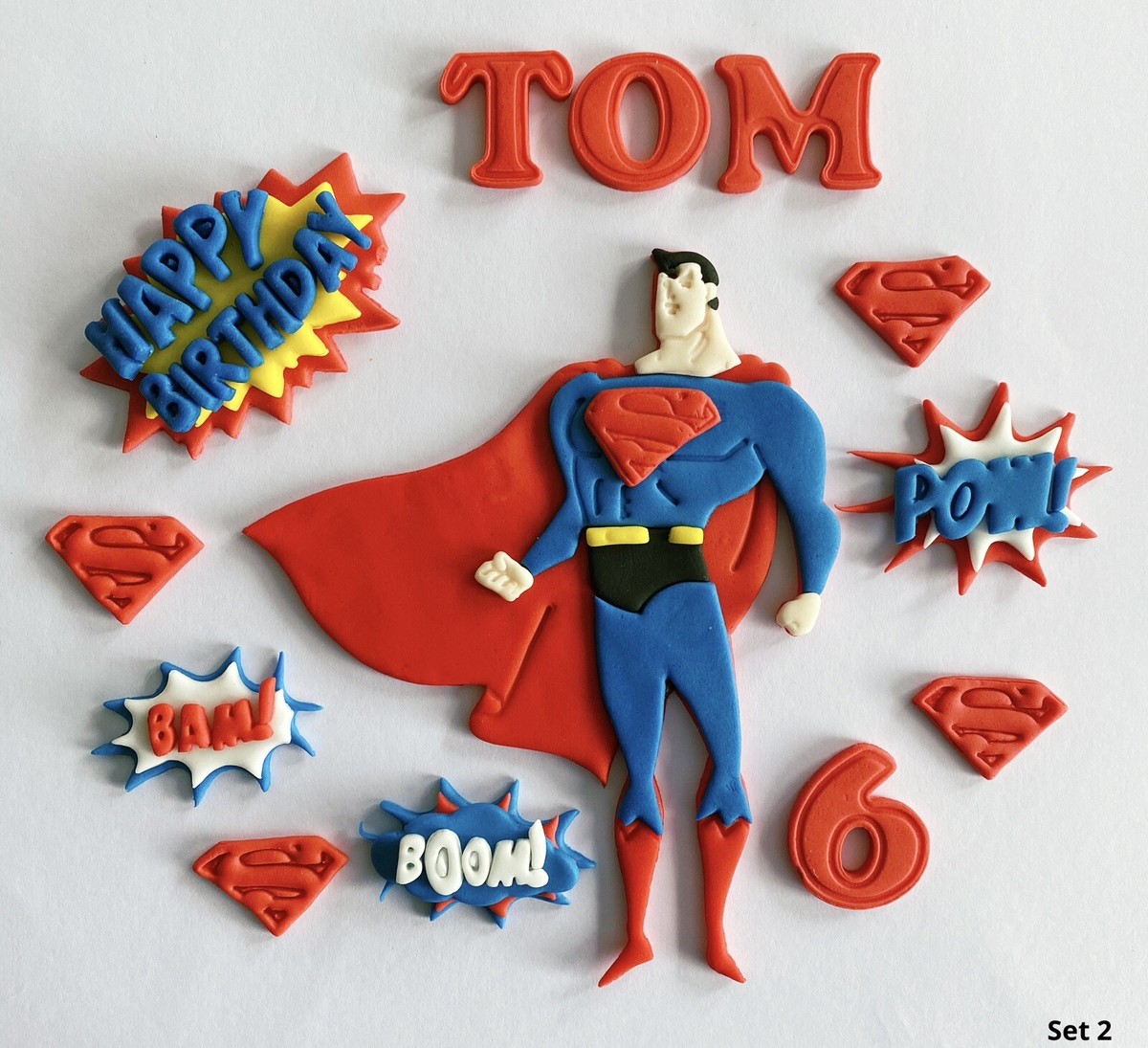 Superman Cake Decorations Edible