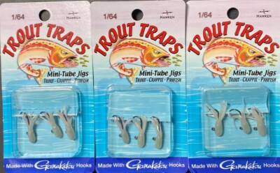 Hawken Trout Traps Mini-Tube Jigs 1/64 oz. Tube Jig 3 packages of 3 ...