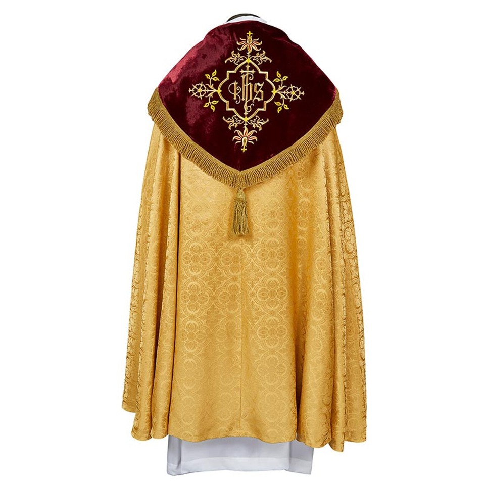 Church Clergy Vestments Catholic Priest Chasuble Cope 54 Inch Burgundy ...
